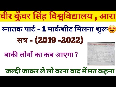 vksu ara original marksheet 2022 | vksu marksheet | vksu ara result |b.sc | b.com | b.A | B.A Result