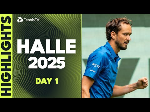 Medvedev Takes On Altmaier; Tsitsipas, Bublik & More | Halle 2025 Day 1 Highlights