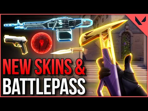 ALL NEW BATTLEPASS SKINS & SPIKE RUSH EXPLAINED! - Valorant