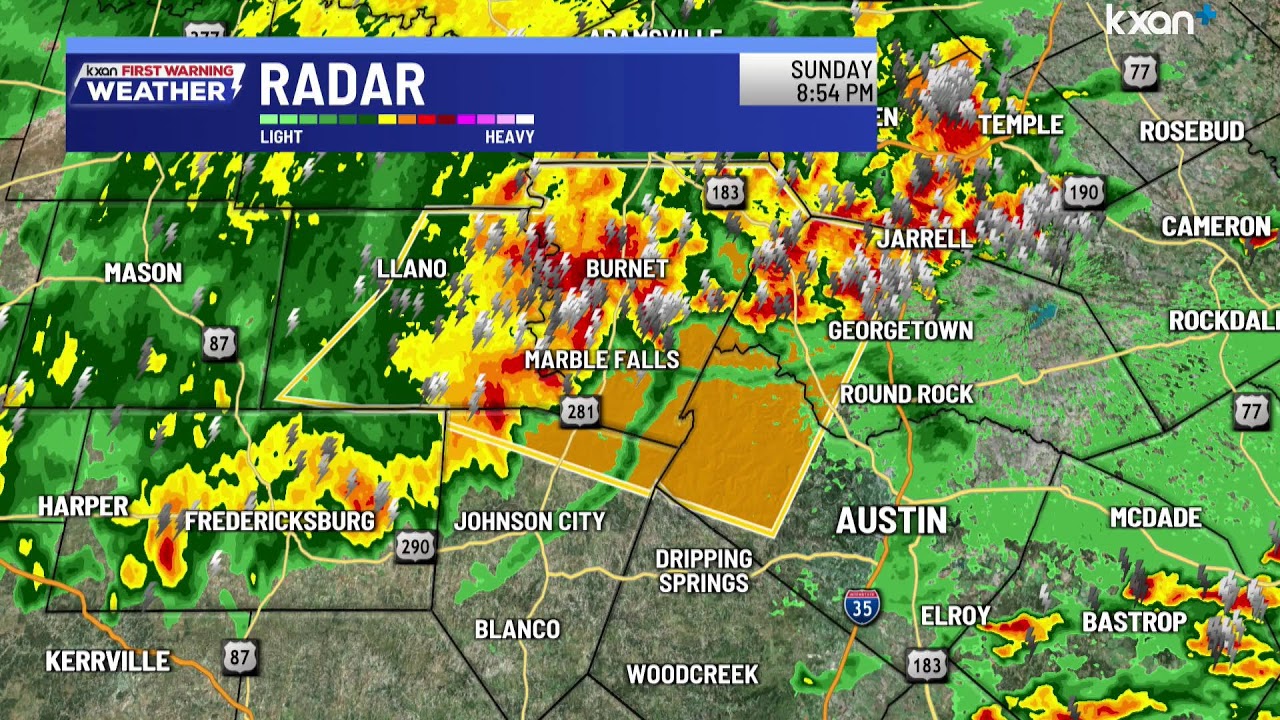 Severe storms arriving in Central Texas