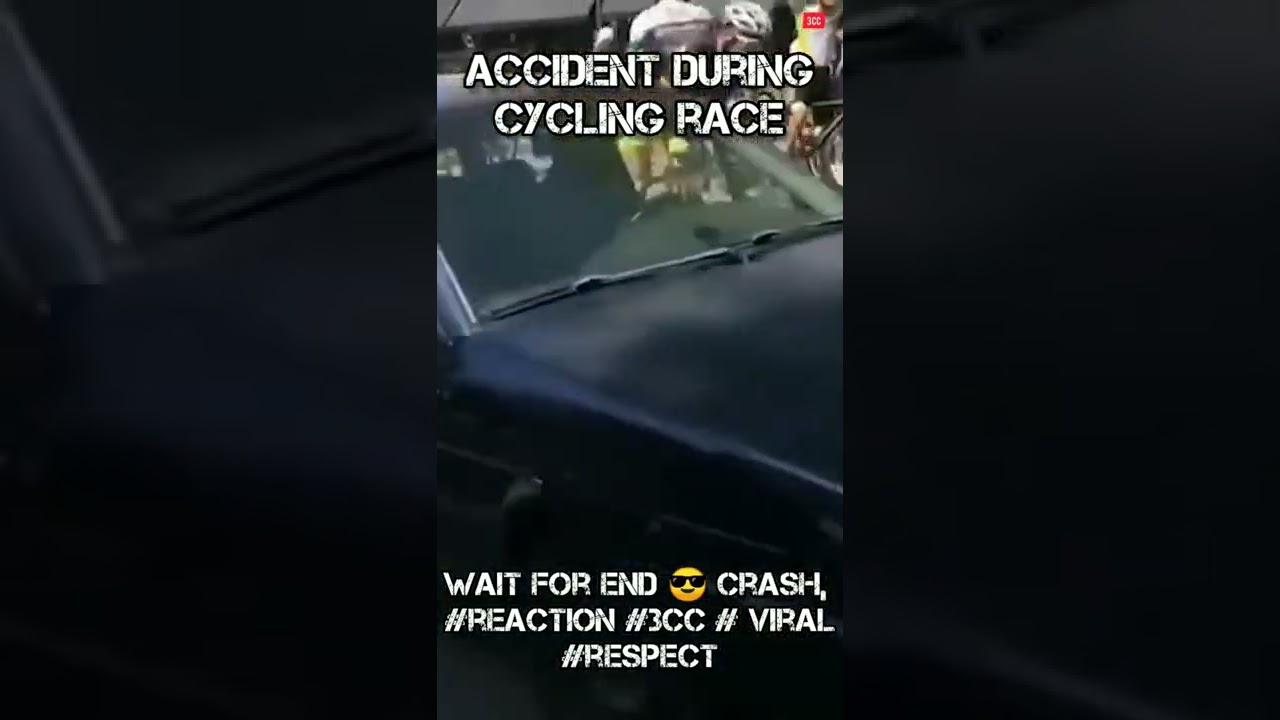 Crash During Cycle Race | Wait For End #Reaction #3CC #Viral #Respect