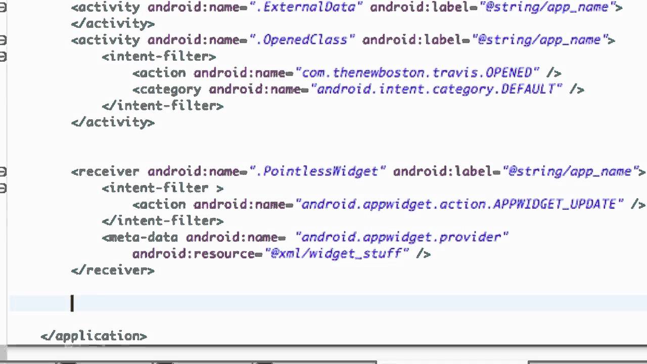 Android Application Development Tutorial - 161 - Setting up Widget Configuration Activity