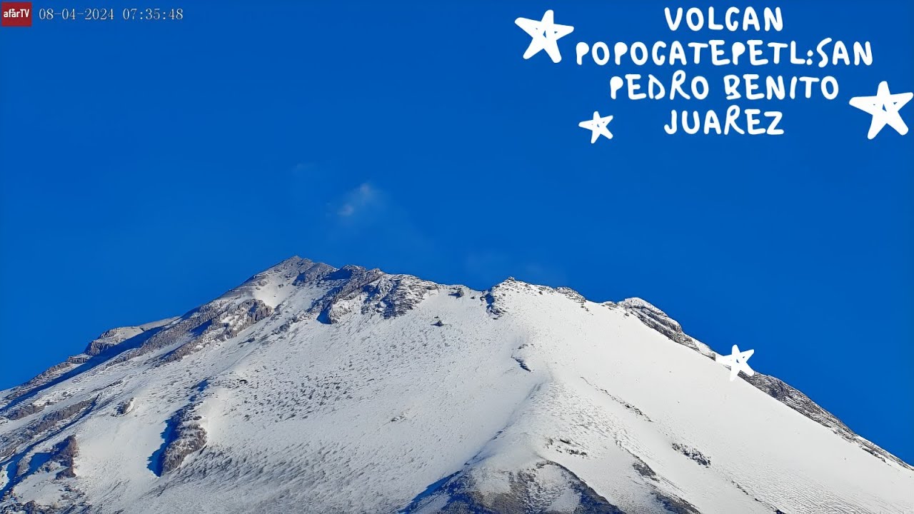 Popocatépetl Volcano Panorama, San Pedro Benito Juárez - Live Webcam ...
