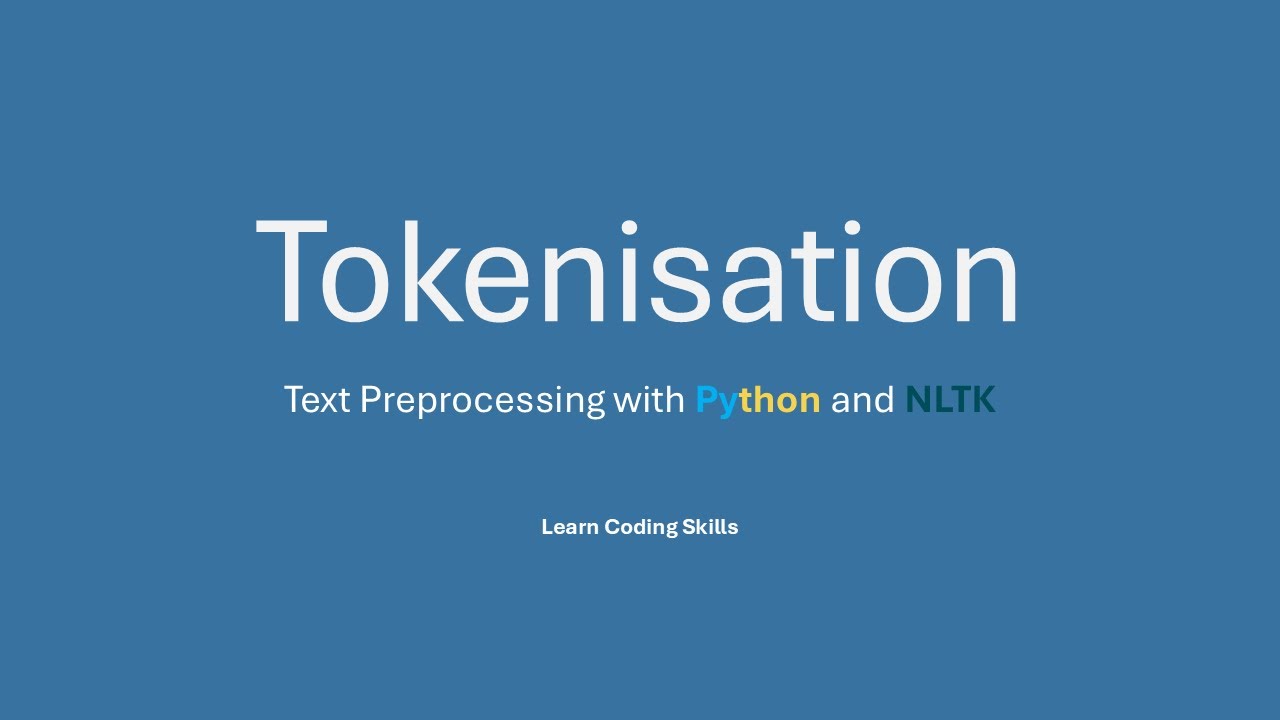 Tokenisation | Python NLTK Tutorial #01