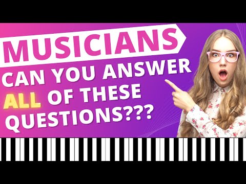 Music Theory - Can you answer ALL of these music theory questions? - Test your music theory now!