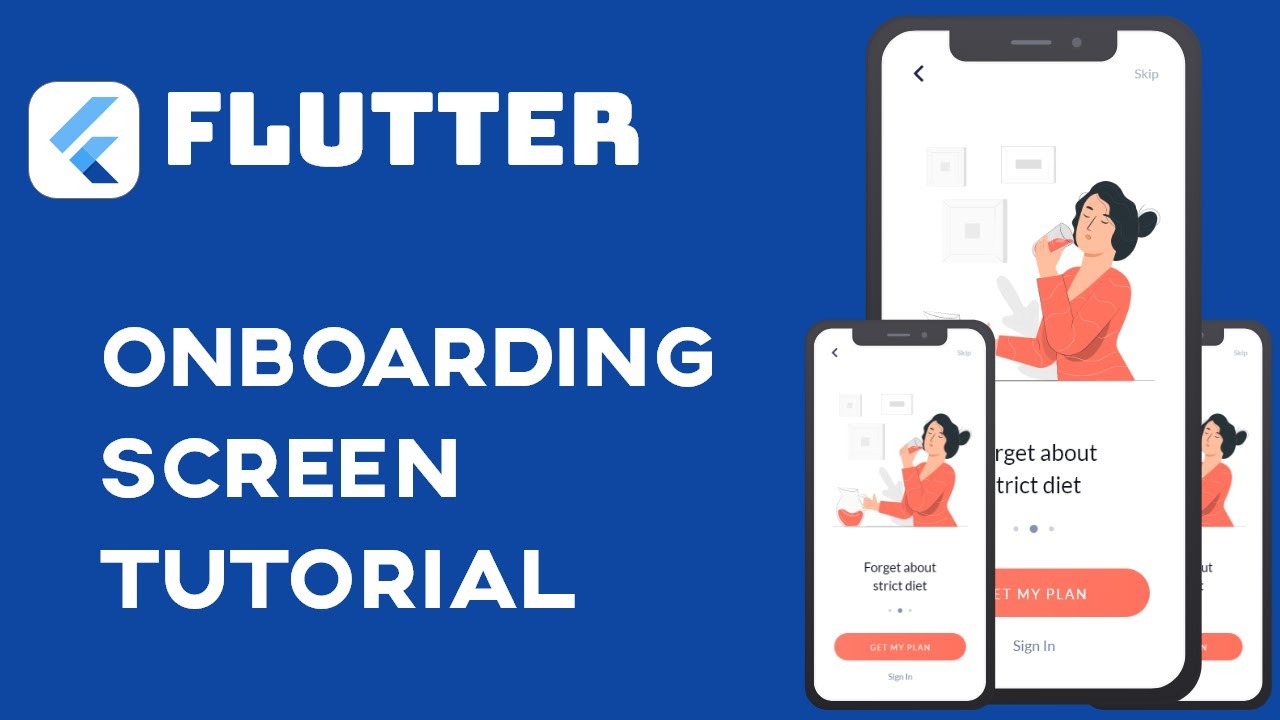 Onboarding Screen - Flutter App Tutorial For Beginners