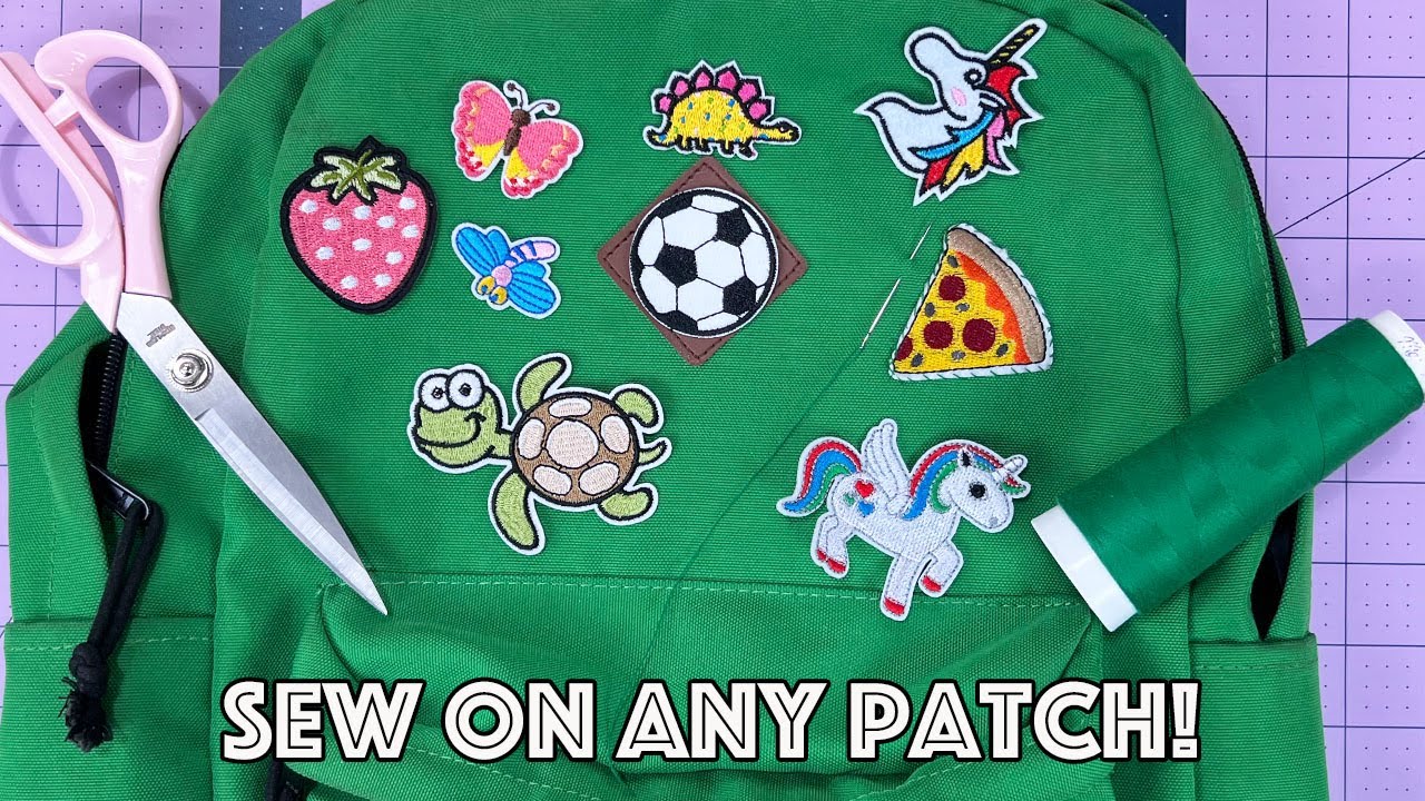 How To Sew A Patch Onto A Backpack!