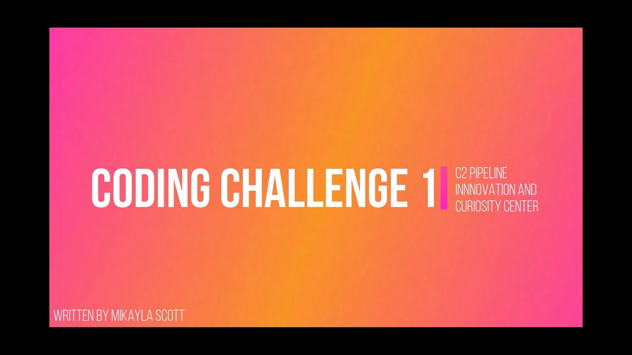STEM Lab - Coding Challenge 1