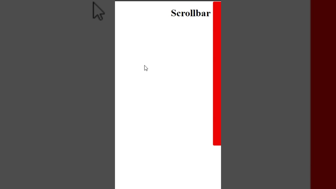 How to make Custom Scrollbar HTML | CSS #coding #htmlcss #scrollbar