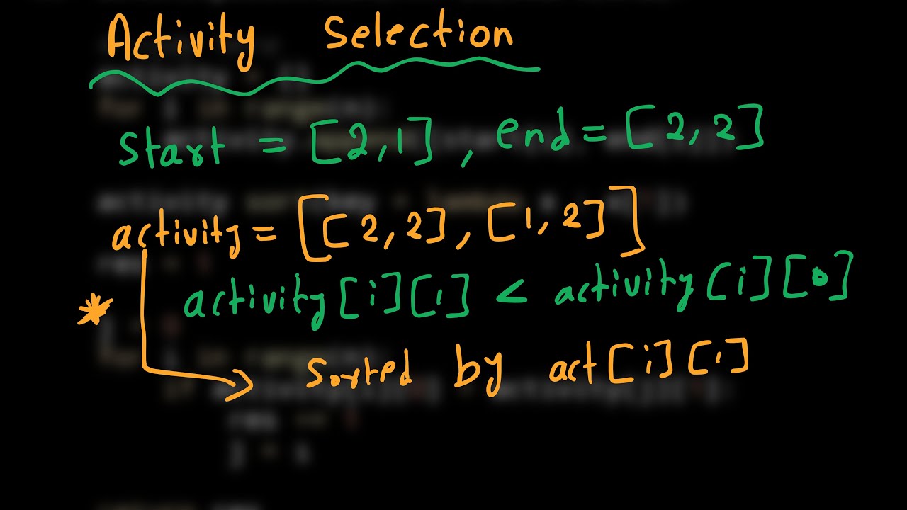 1.Activity Selection  | Greedy | Python | GFG | Must Do Coding Interview Questions