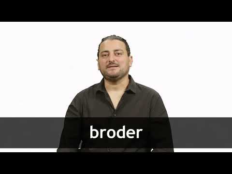 English Translation of “BRODER” | Collins French-English Dictionary