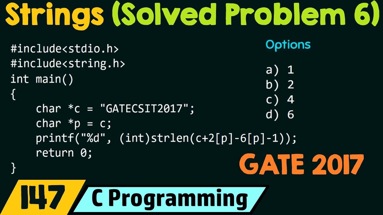 Strings (Solved Problem 6)