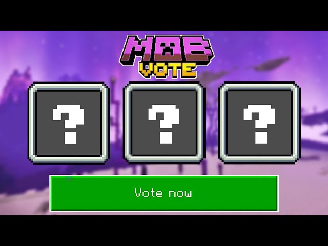 How to vote in Minecraft Mob Vote 2022