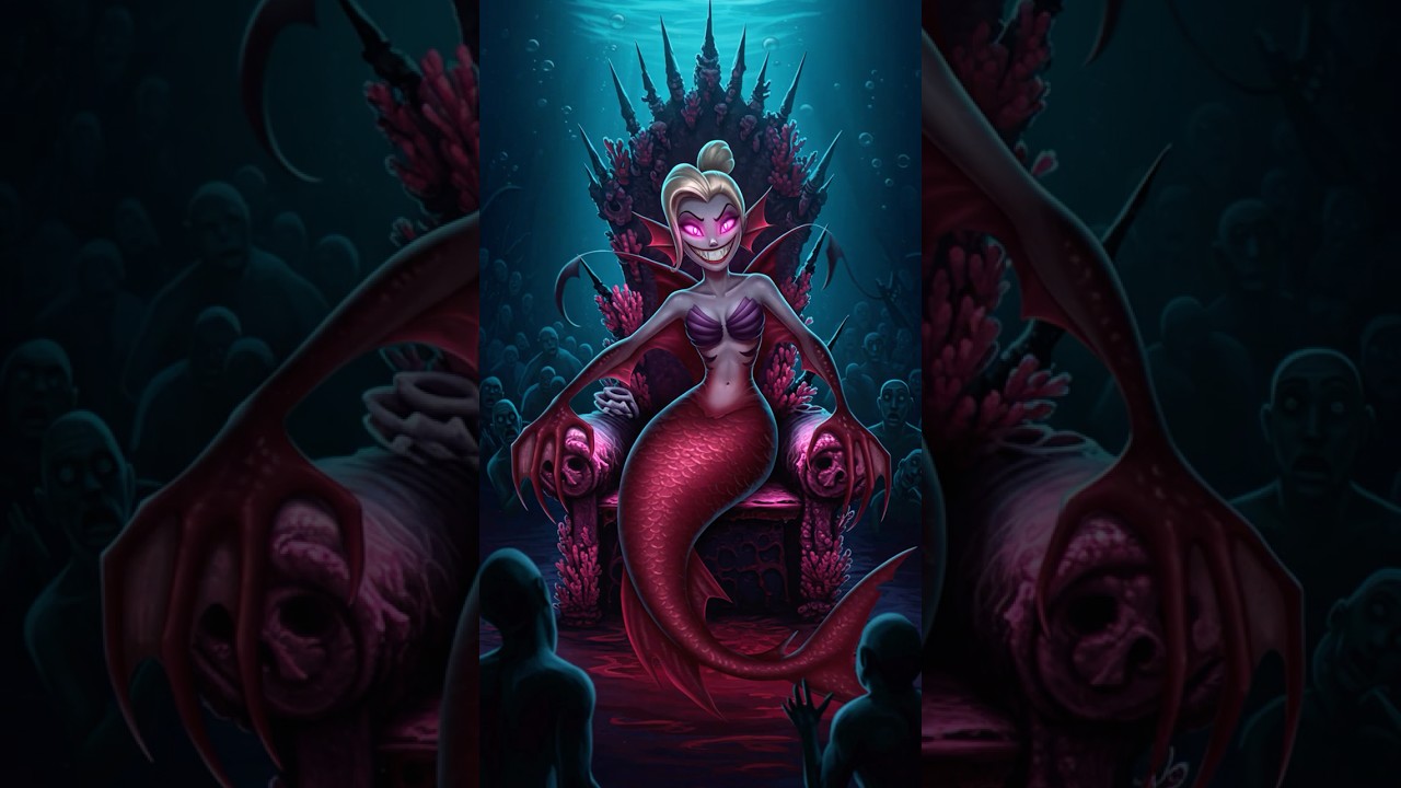 Horror Version of Shark Tale! Oscar, Lola, Lenny & Angie as Deep Sea Nightmares! 🦈💀 #horror