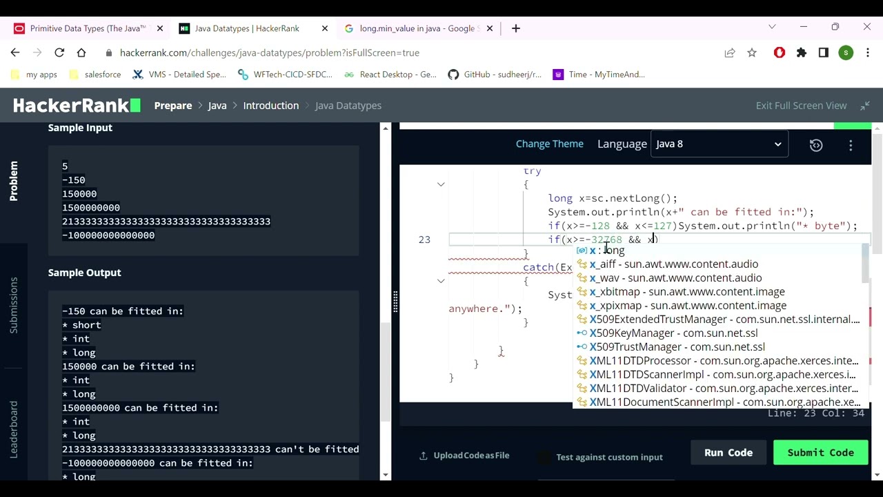 HackerRank Java - 9 ( Data Types)