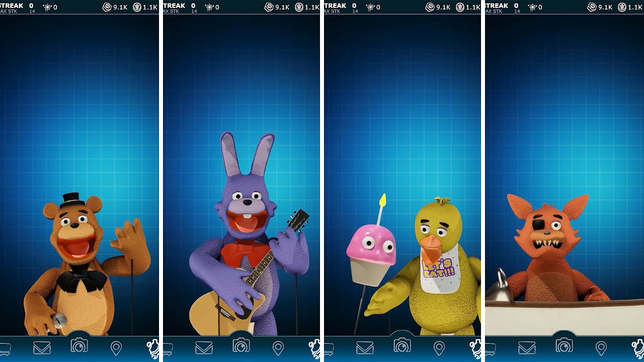 FNAF Puppet Animatronics Jumpscare & Workshop Animations