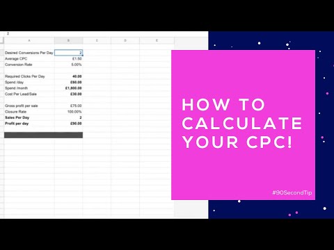 How to work out your cost per conversion! (#90SecondTip)