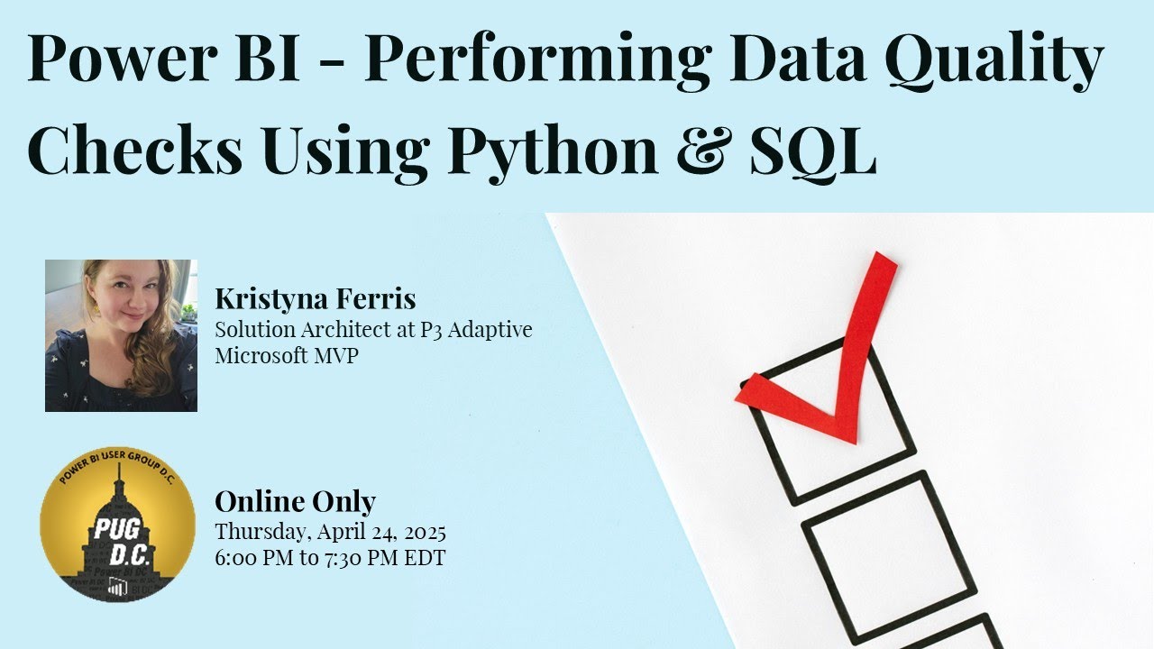 Performing Data Quality Checks Using Python & SQL - Kristyna Ferris