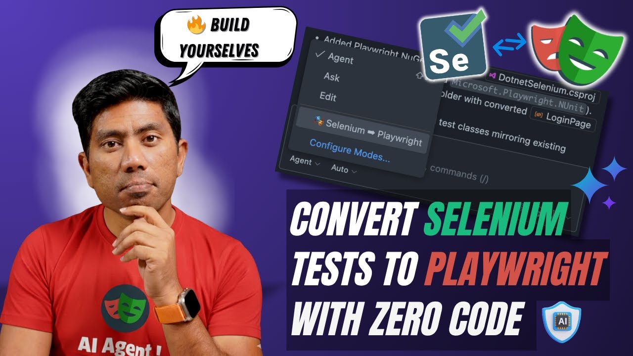 ONE Prompt to Convert ENTIRE Selenium Test Suite to Playwright | Build This AI Agent Yourself!