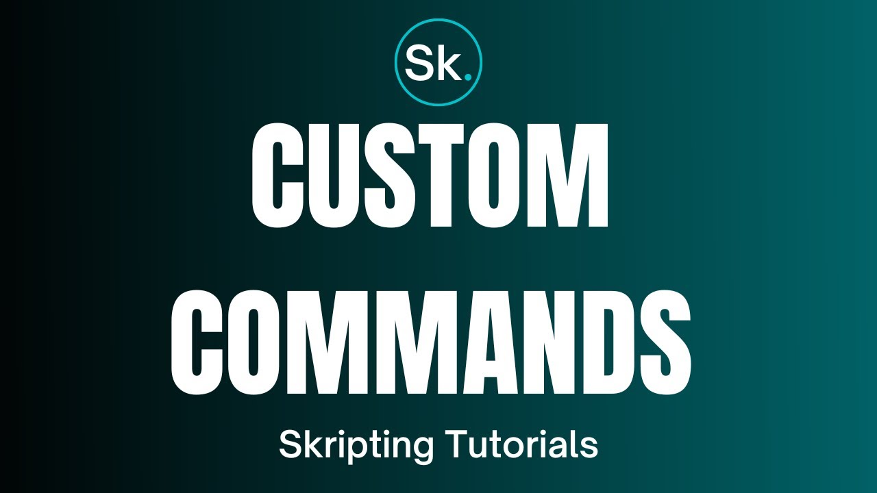 Skript Basics - How to create a custom text command for your server - Skripting Tutorials