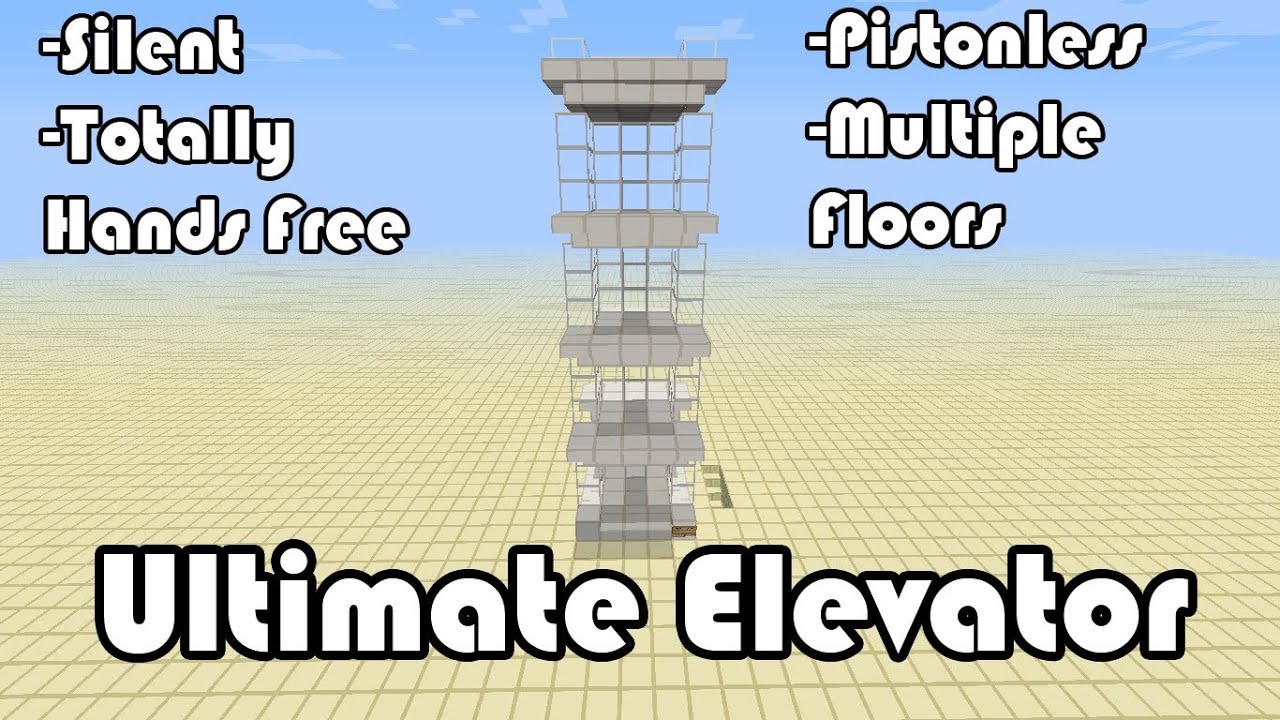 Ultimate Multi-floor Elevator (Command Block Elevator) [Minecraft Tutorial]