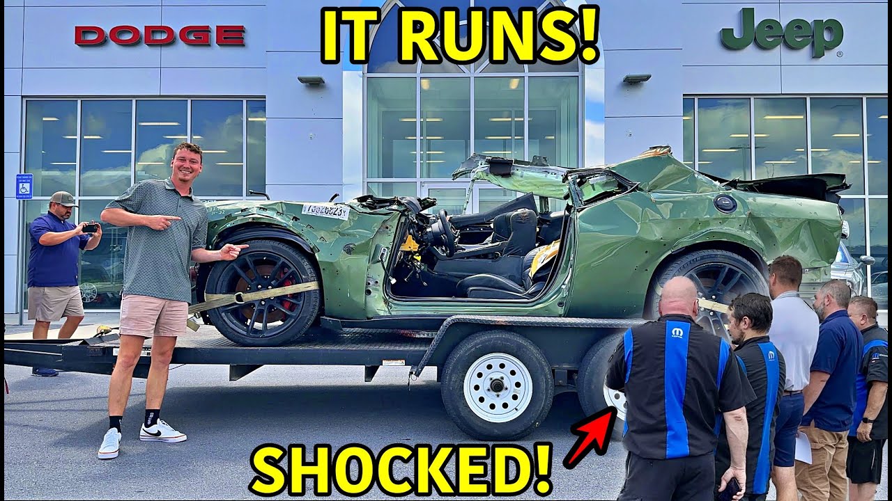 Crashed and Smashed 2020 Dodge Challenger SRT Still Has Life in It, Its ...