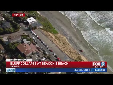 Bluff Collapses at Beacon Beach in North County