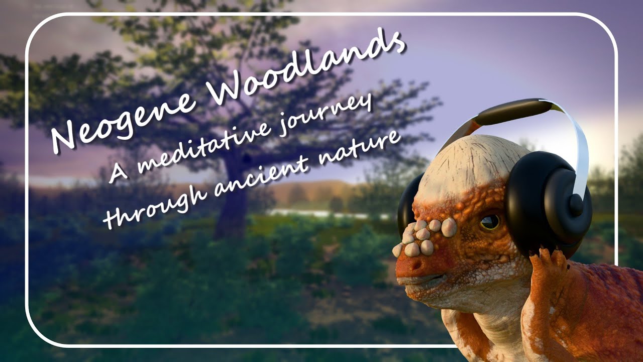 Relaxation Music Journey: Walk Through the Neogene Woodlands in 3D Dinopedia