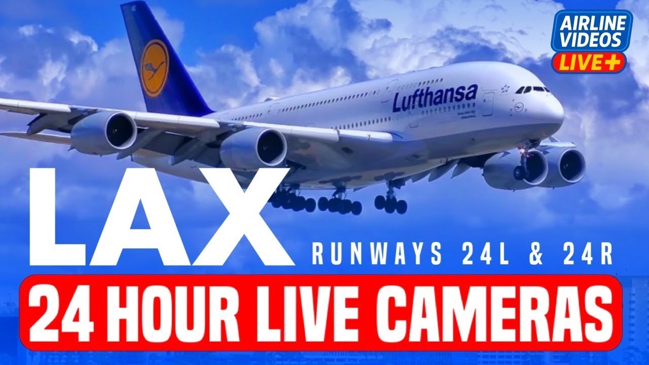 🔴LIVE 24/7 LAX Airport Action Runways 24L & 24R | LIVE Plane Spotting with ATC!