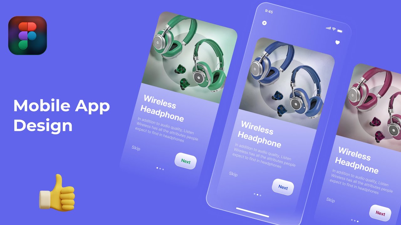 Glass Morphic Figma Design Tutorial | Mobile App Design UI UX with Prototype
