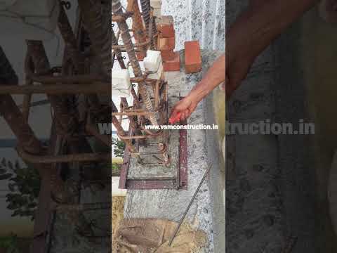 Best Residential Building Contractors in Chennai- Thirumullaivoil Column Shoe marking