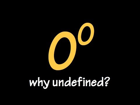 Why is 0^0 undefined?