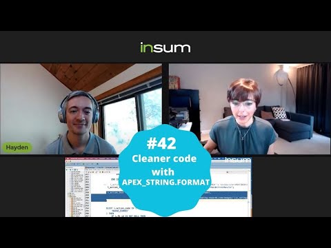 APEX Instant Tips #42 Cleaner code with APEX_STRING.FORMAT