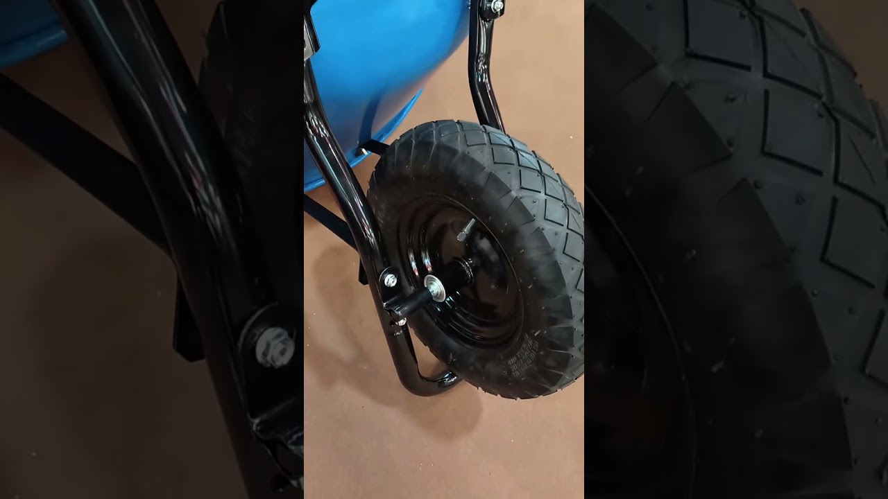 Heavy-Duty Steel Wheelbarrow | 180kg Capacity & 16