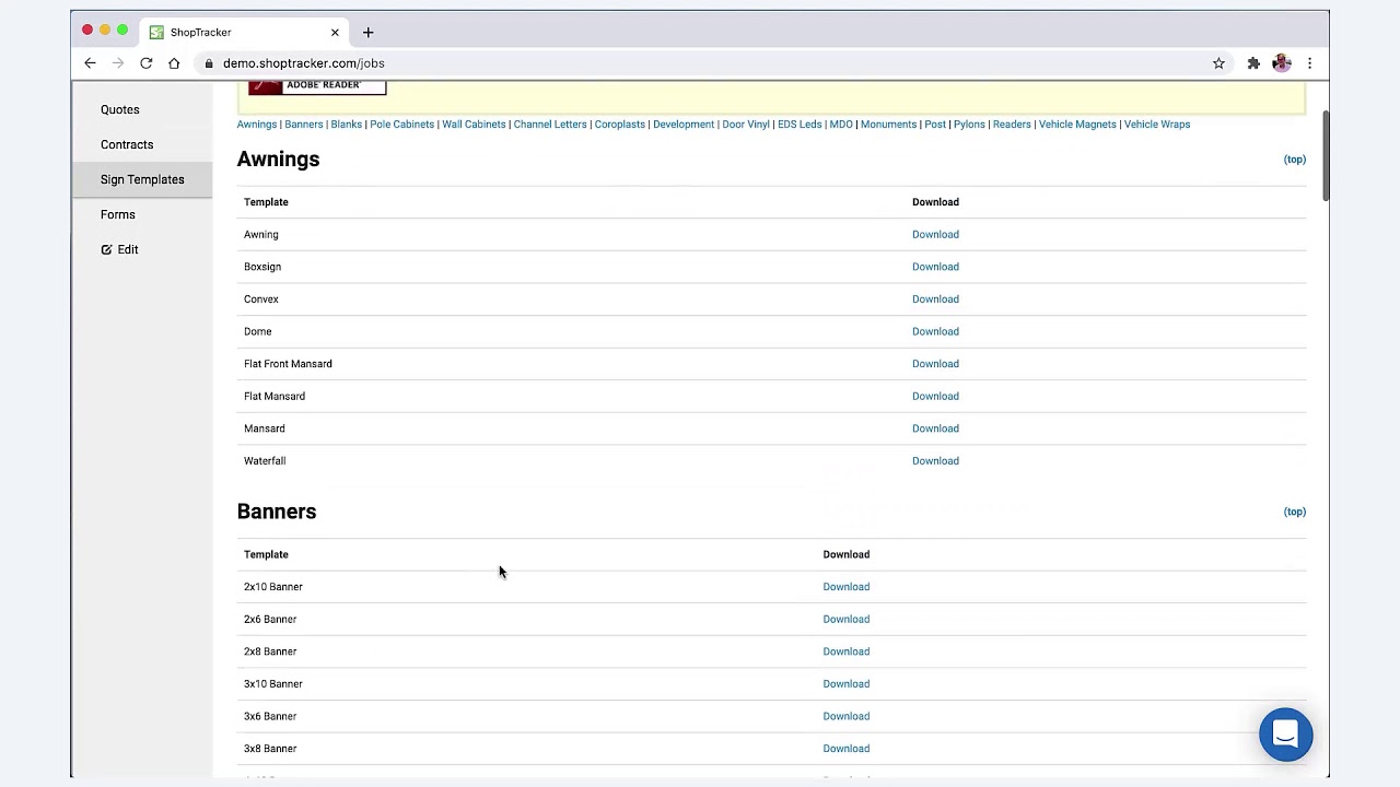 The Job Workflow in SignTracker