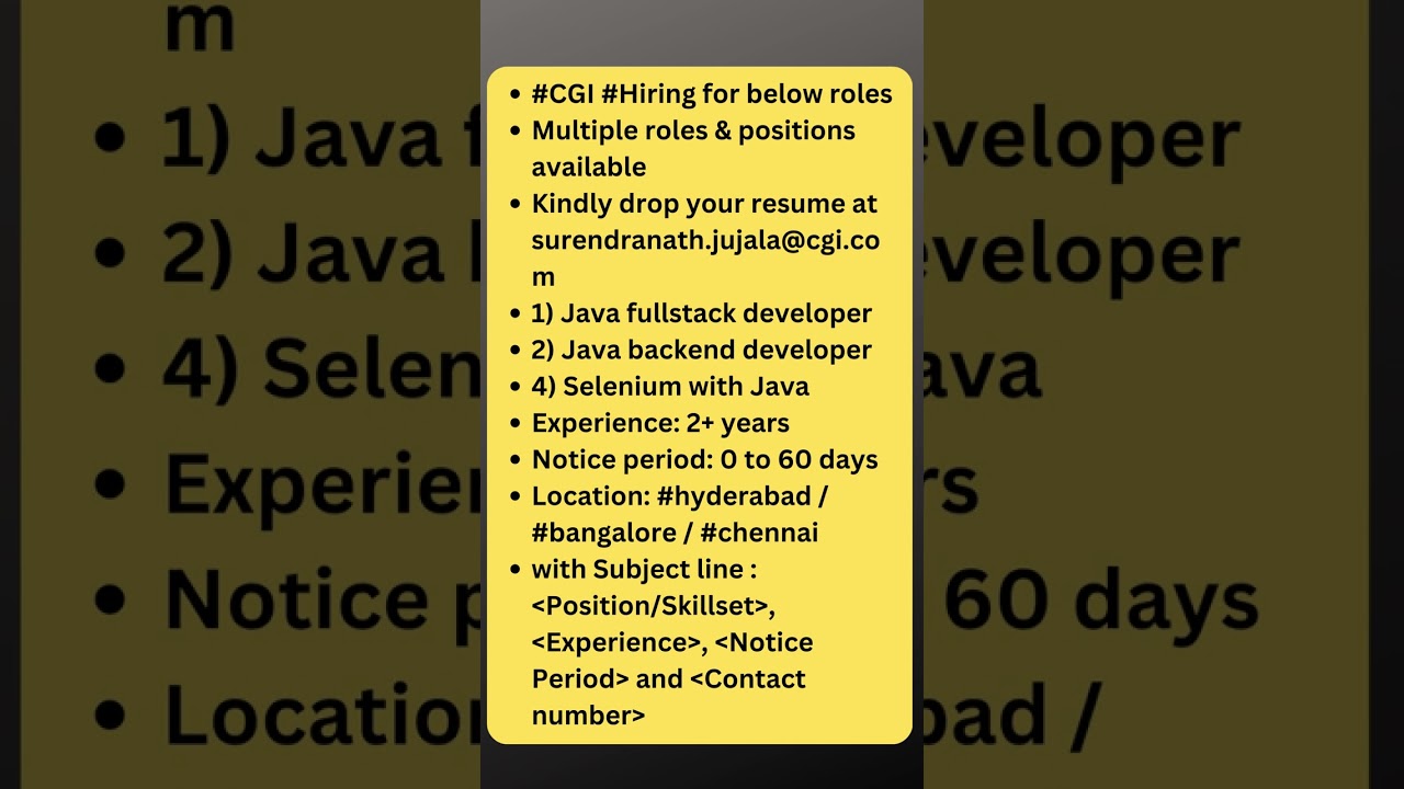 Hiring Java Developer| Java Jobs