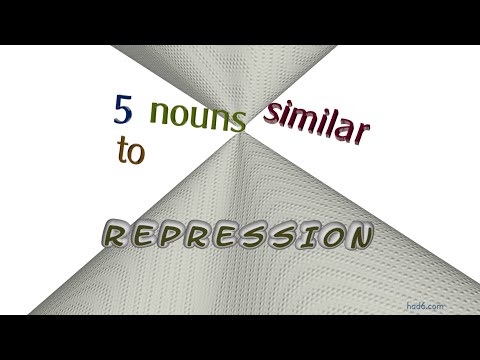 repression - 6 nouns synonym to repression (sentence examples)