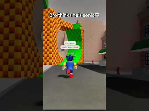 SONIC🦔🔥🏃 #roblox #sonic #shorts #funny
