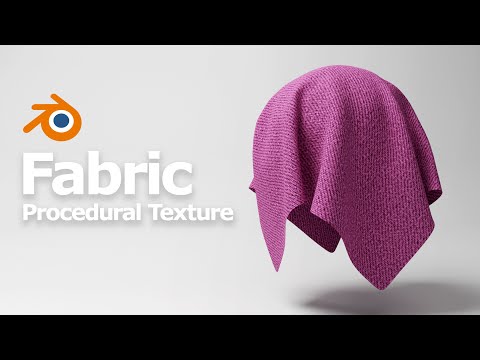 Blender Fabric Texture , Procedural Material Shader for Cloth Cotton Textile