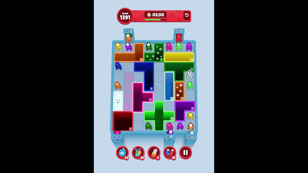 Drop Away Level 1291 Solution Walkthrough #dropaway #solution #walkthrough 