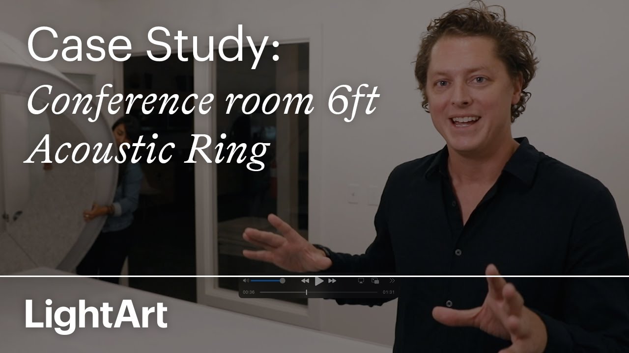 LightArt 6ft Acoustic Ring: Case Study - Conference Room Before & After