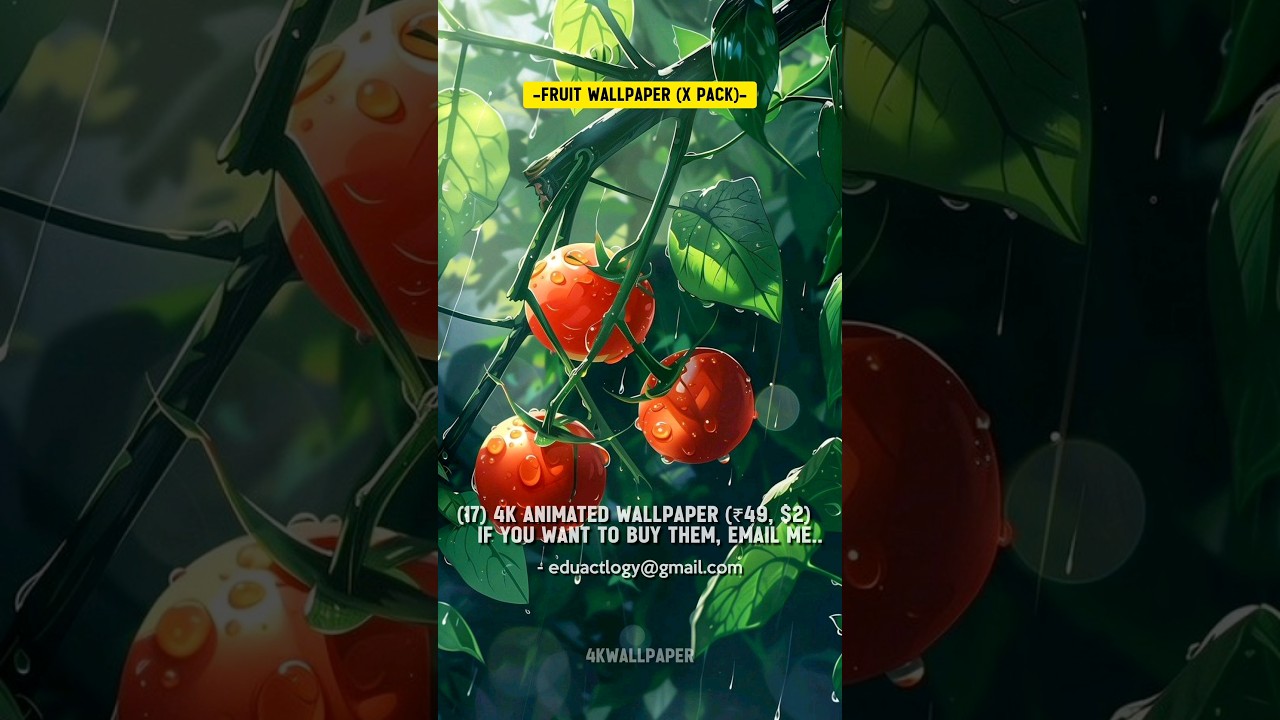 Fruit 4k animated wallpaper #anime #wallpaper