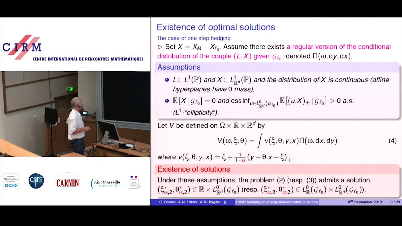 Gilles Pagès: CVaR hedging using quantization based stochastic approximation algorithm