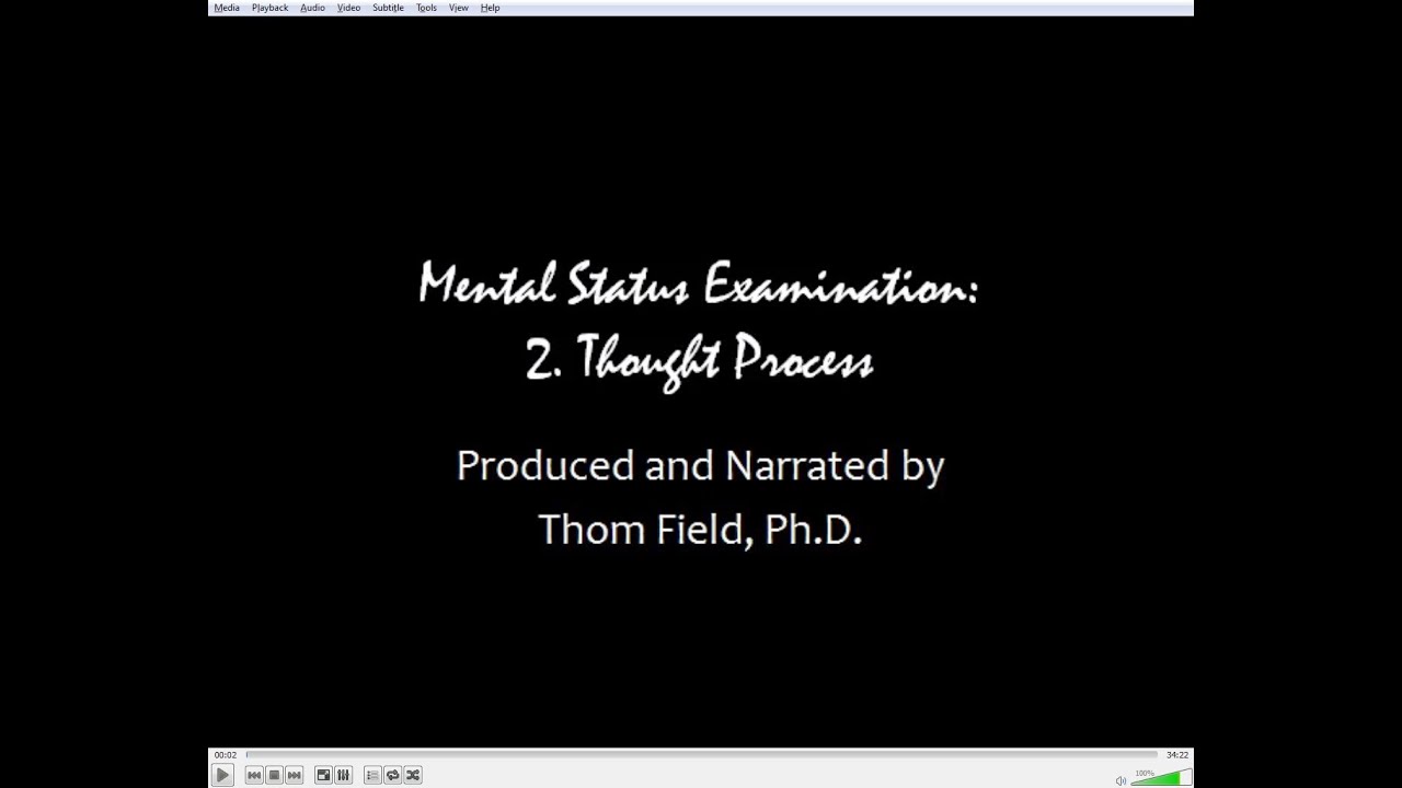 Mental Status Exam Training, part 2. Thought Process