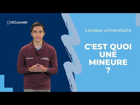 C'est quoi une mineure ?