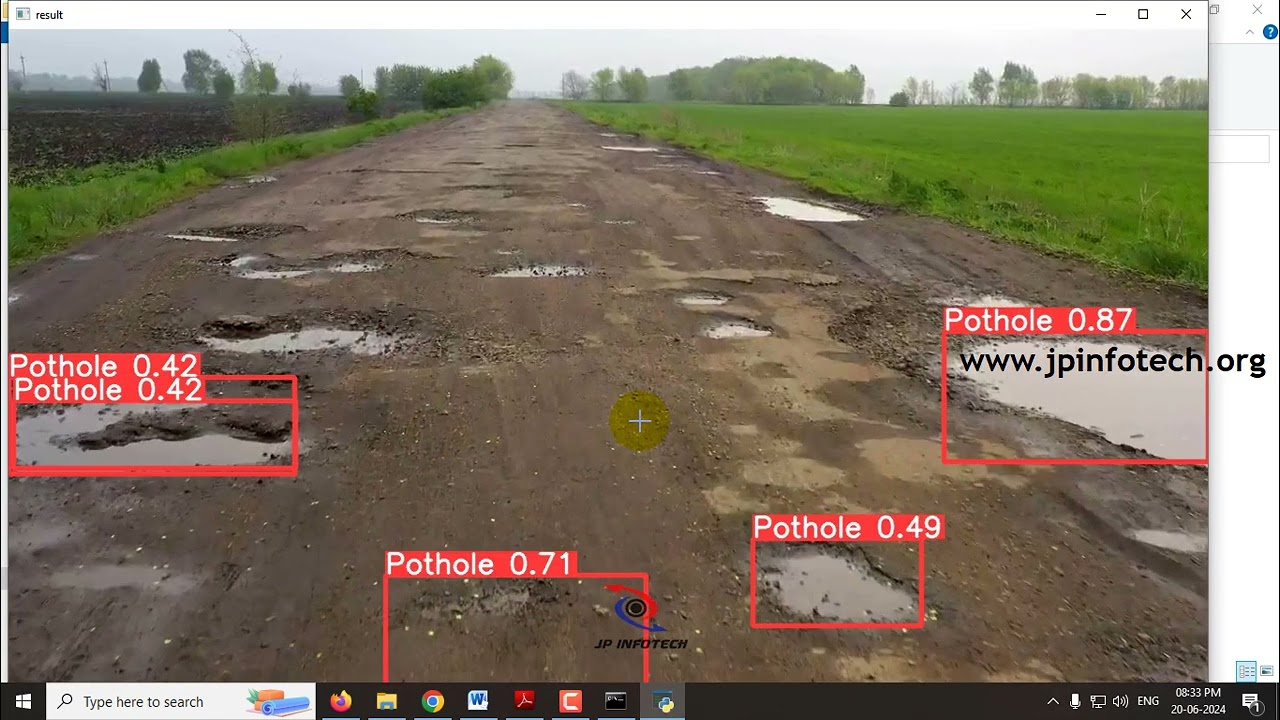Road Pothole Detection using Deep Learning | Python Machine Learning Final Year IEEE Project