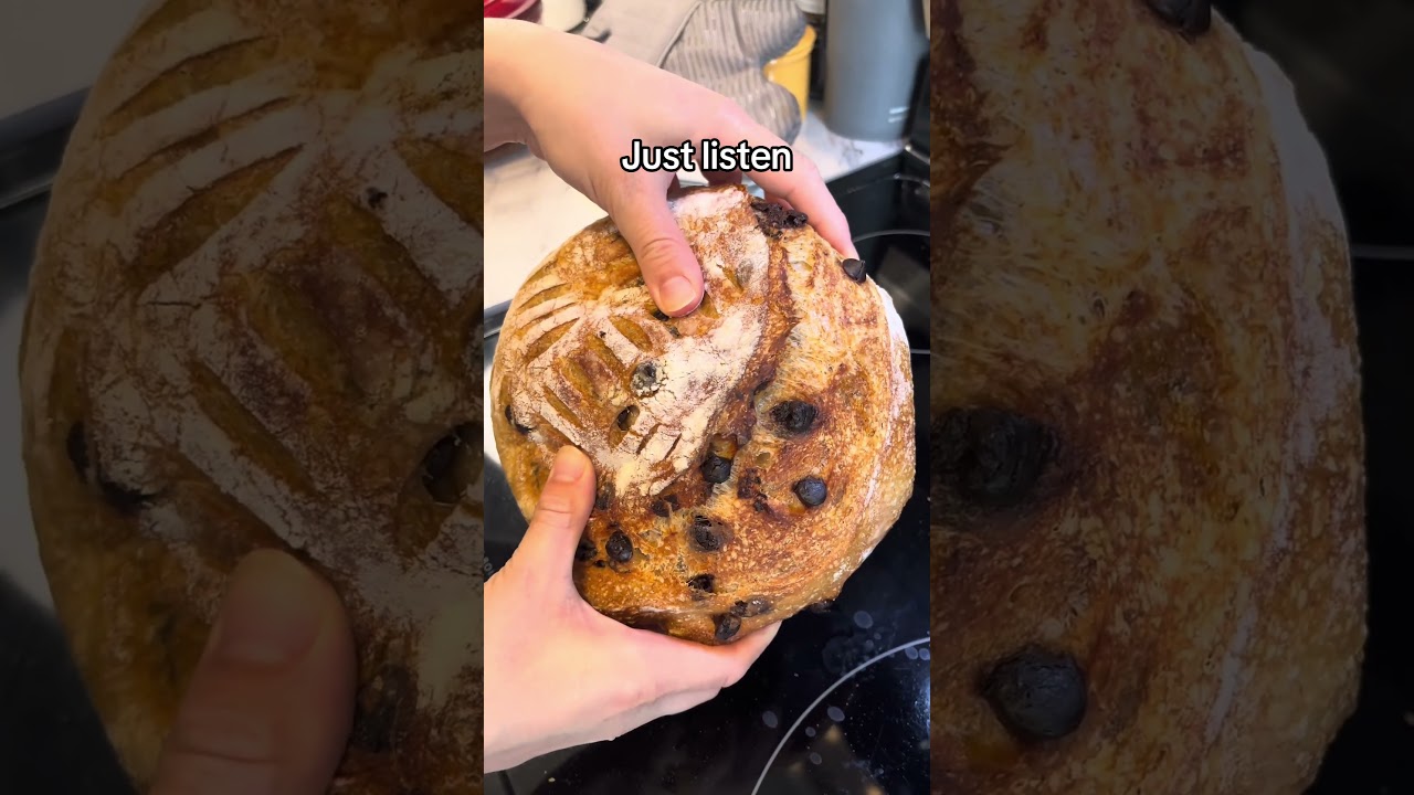 The Most Satisfying Sourdough Bread Squeeze 🥖🎧 #asmr