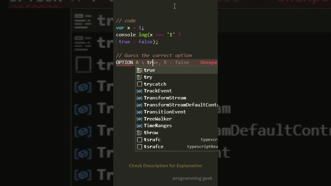 Javascript Quiz: How Well Do You Know strict equality operator #programming #javascript #coding#quiz