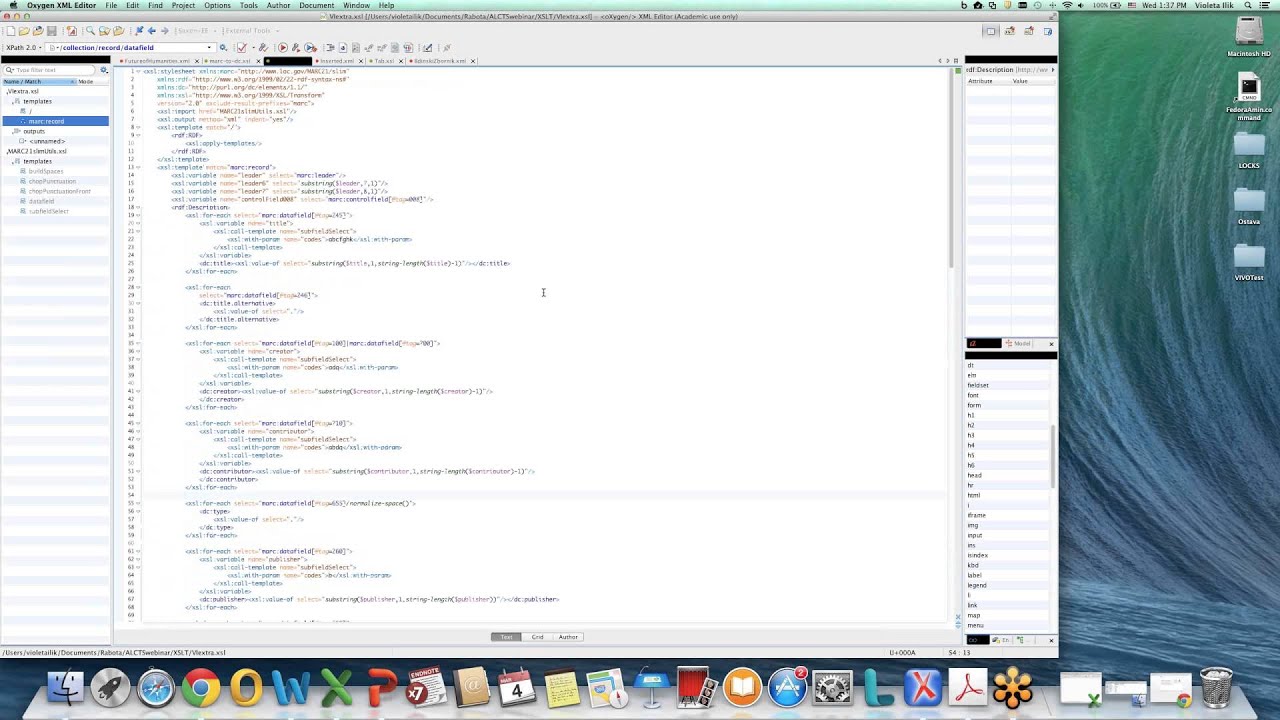 Transforming MARCXML Records Using XSLT
