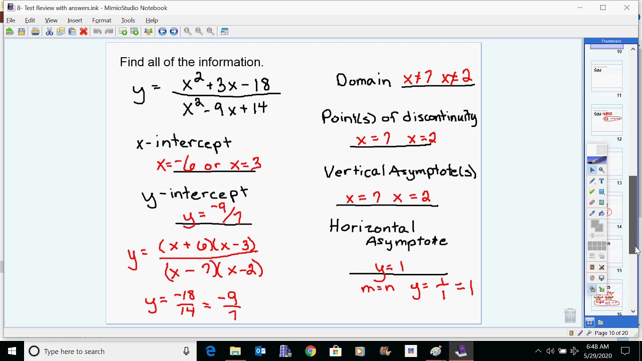 Chapter 8 Test Review Explained
